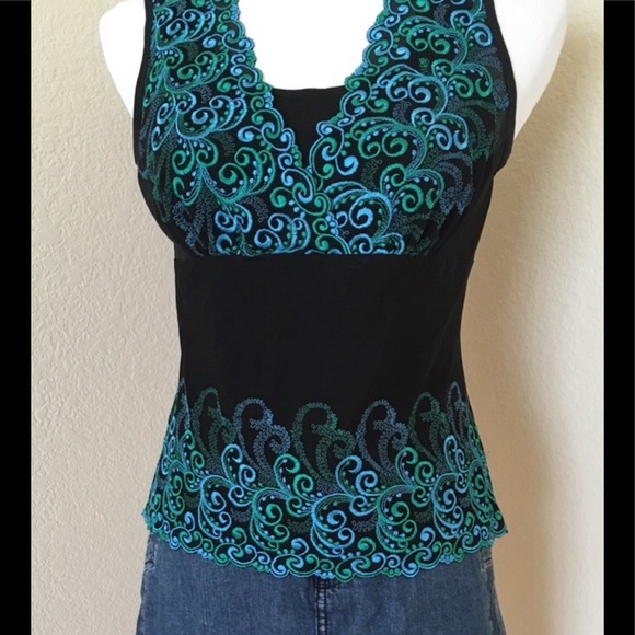 Karen Kane | Tops | Karen Kane Top Sleeveless Body Con Top Lace Mesh ...